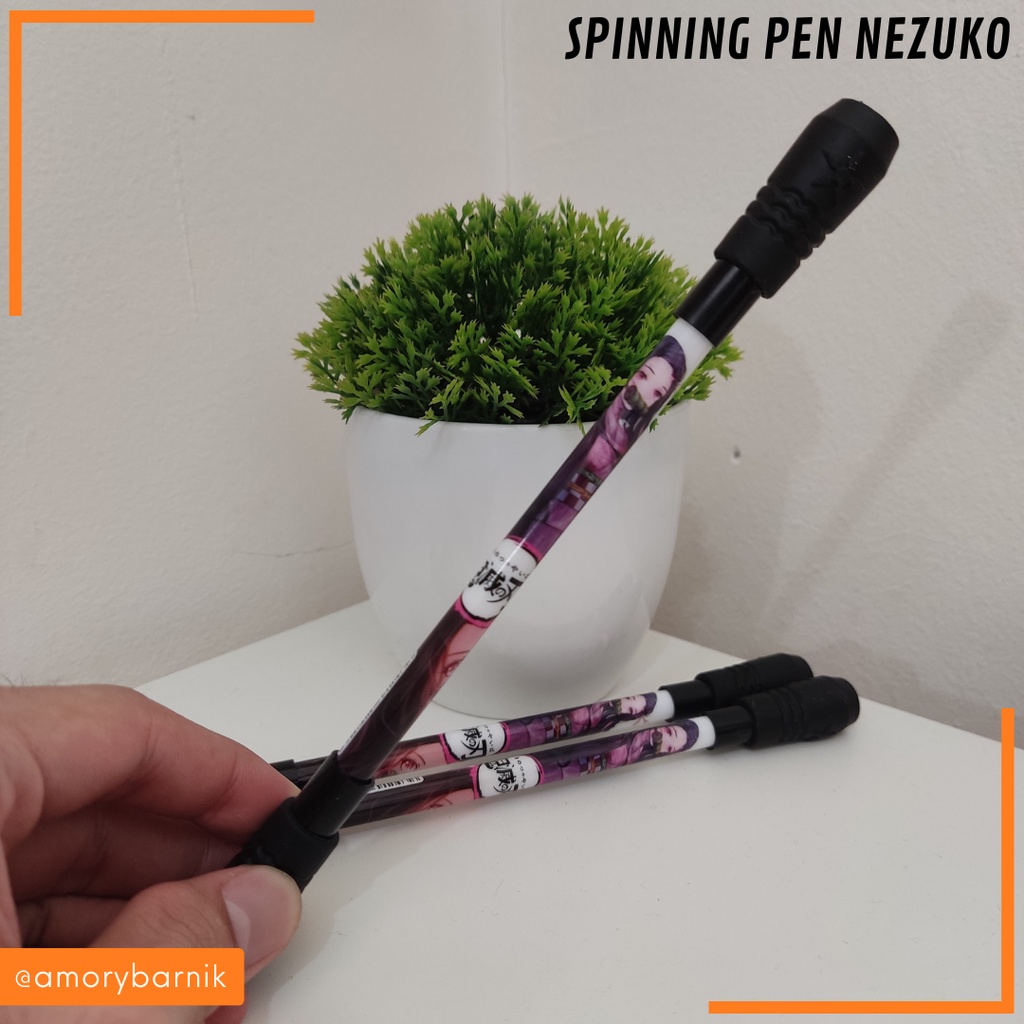 Pen Puter Jari Fidget Toys Anti Stress Spinning Pen DEMON SLAYER ...