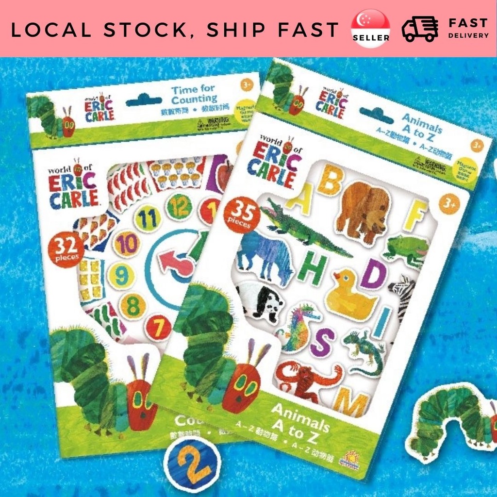 🇸🇬 Local Stock 🇸🇬 Eric Carle The Very Hungry Caterpillar Magnet and ...