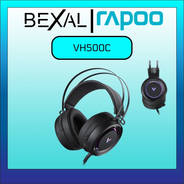 Super Durable gaming VH500C Rapoo wired headphones with RGB surround motion reducer Bexal RP06 ...