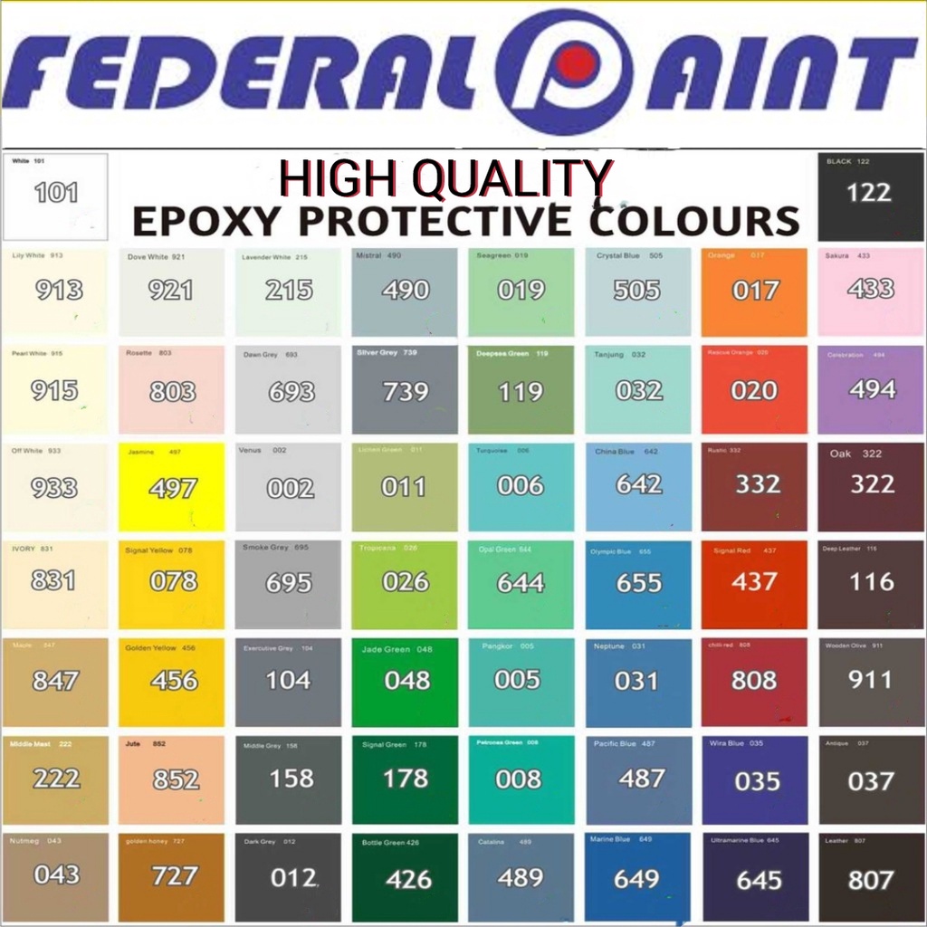 1L Two Pack Epoxy Floor Paint Cat Lantai Berkualiti Epoxy Paint ...