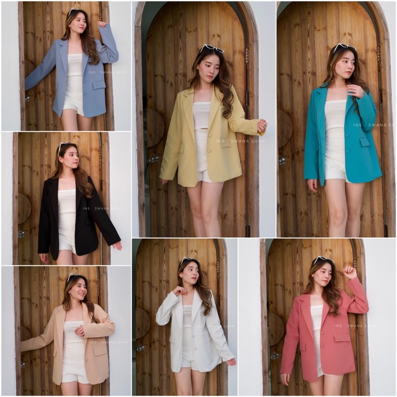 CEO Blazer winter ! New Model With 2 Stamped Button Details | Shopee ...