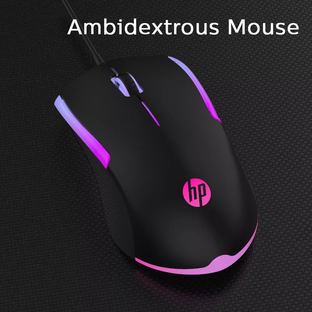 HP M160 Wired Gaming Mouse, 1000 DPI, High Performance Optical Tracking Gaming Mouse, with 7 ...