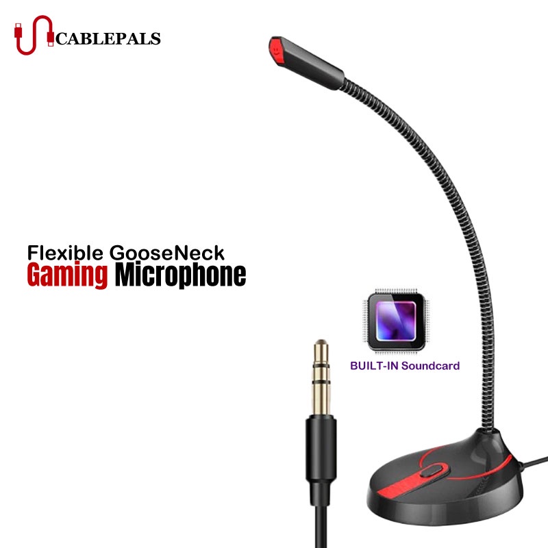 PC Gaming Mic | Flexible Microphone for PC 3.5mm | Shopee Singapore