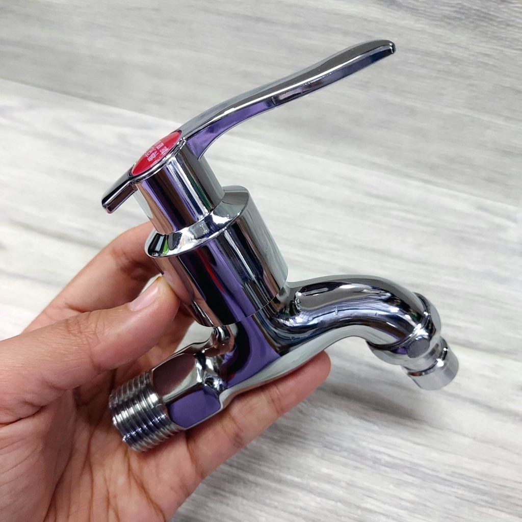 WATER PIPE Stainless Steel sus304 Wall bib faucet 1 Way Water Tap Sinki ...