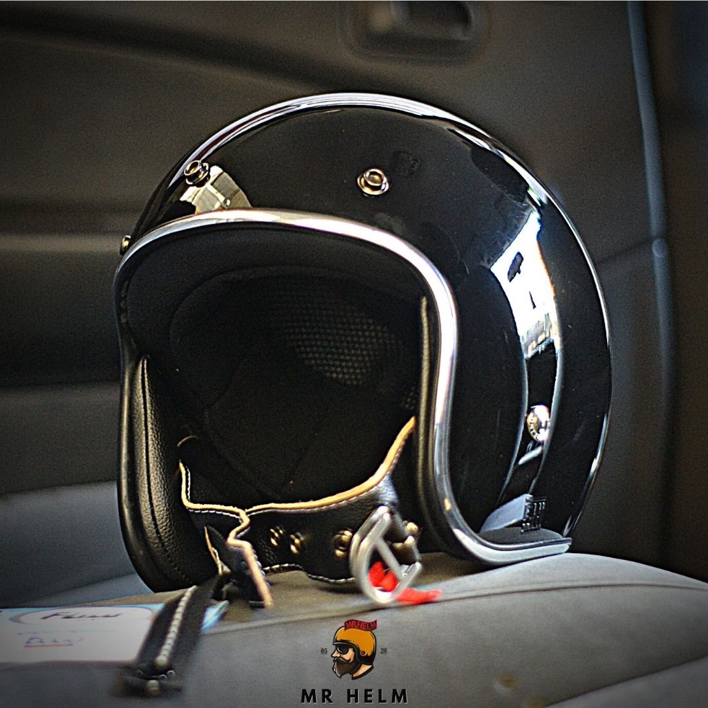 Original PREMIUM QUALITY JAPANESE RETRO HELMET (MR HELM) | Shopee Singapore