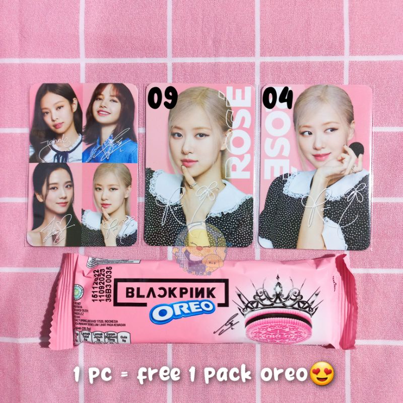 Pc Photocard Blackpink Oreo Rose Jennie Jisoo Lisa OT4 | Shopee Singapore