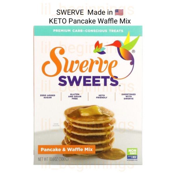 SWERVE KETO Pancakes Waffle Premix (300gm) | Shopee Singapore