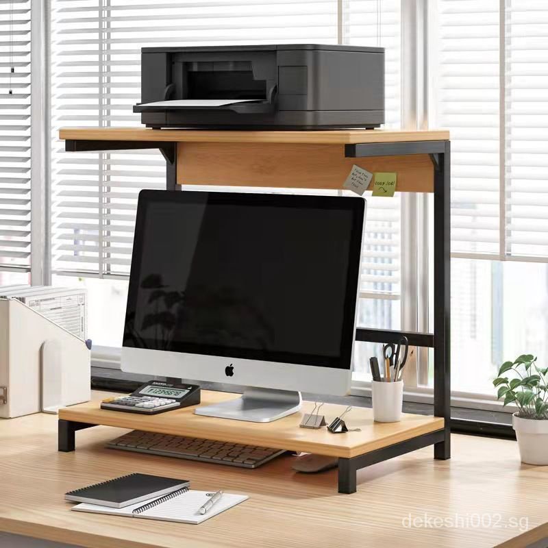 Printer Storage Rack Computer Monitor Storage Rack Desktop Computer ...