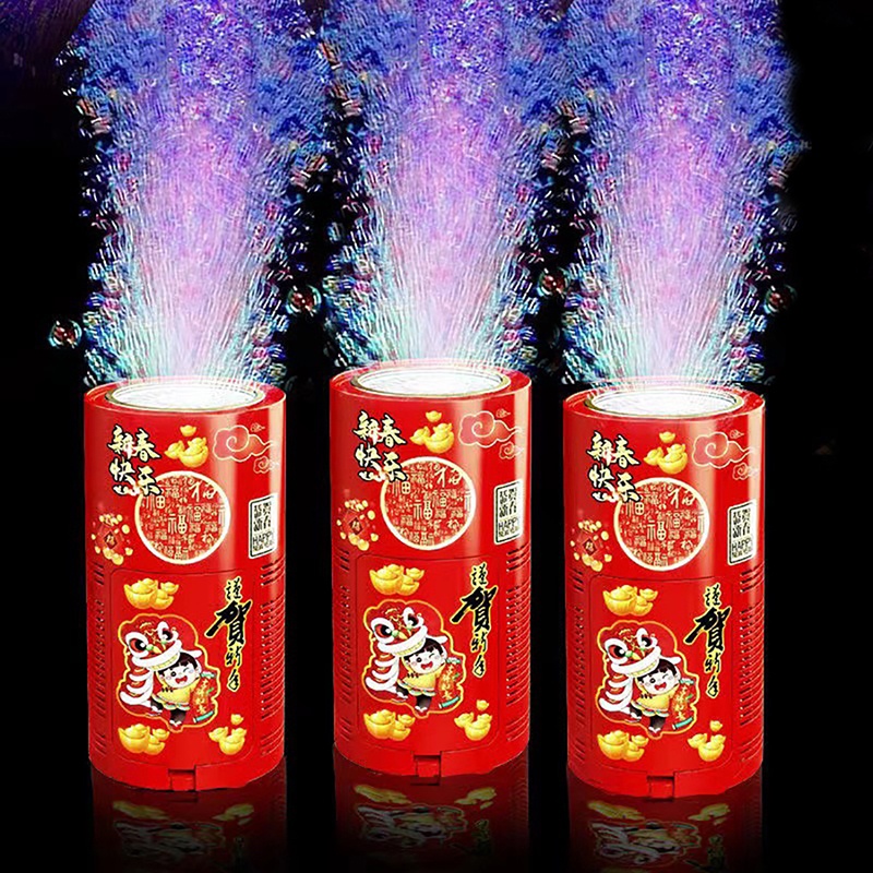 New Year Bubble Machine Toy Sound Effect Lighting Wedding Firework ...
