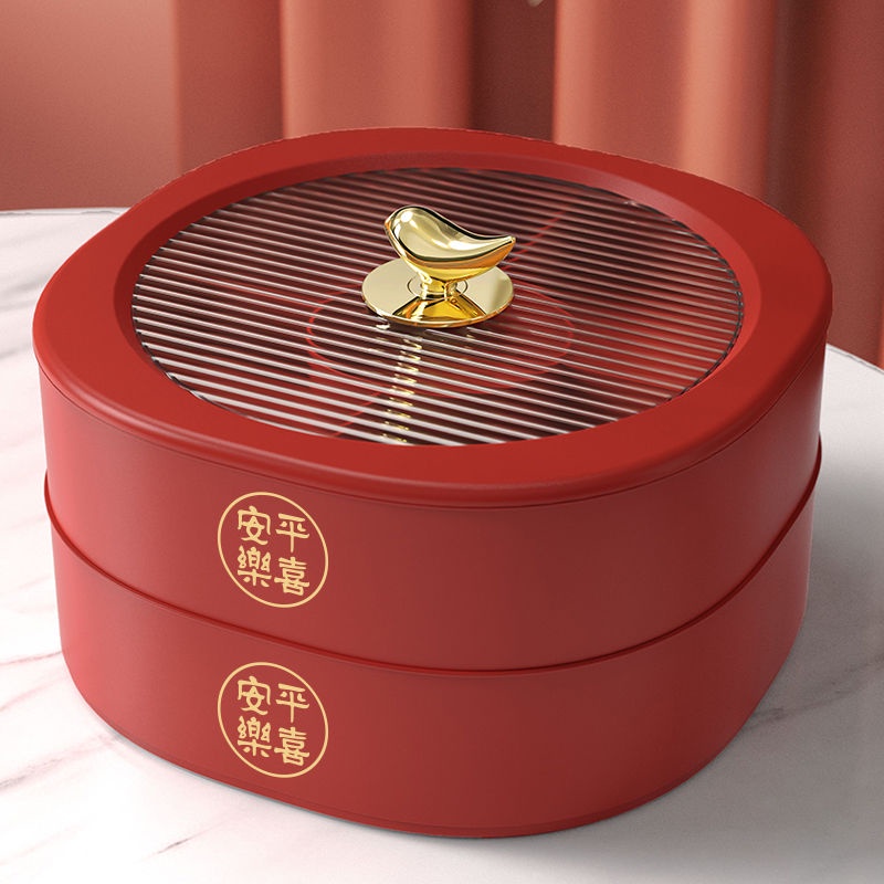 CNY fruit plate candy box home living room coffee table dried fruit box ...