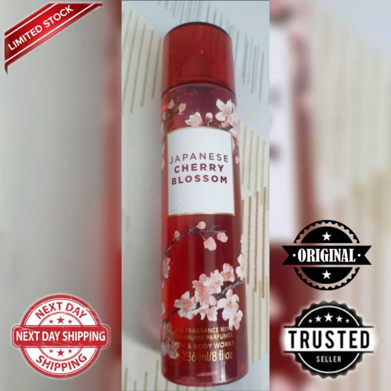 Bath & Body Works Japanese Cherry Blossom Fine Fragrance Mist Perfume 236ml (New) | Shopee Singapore