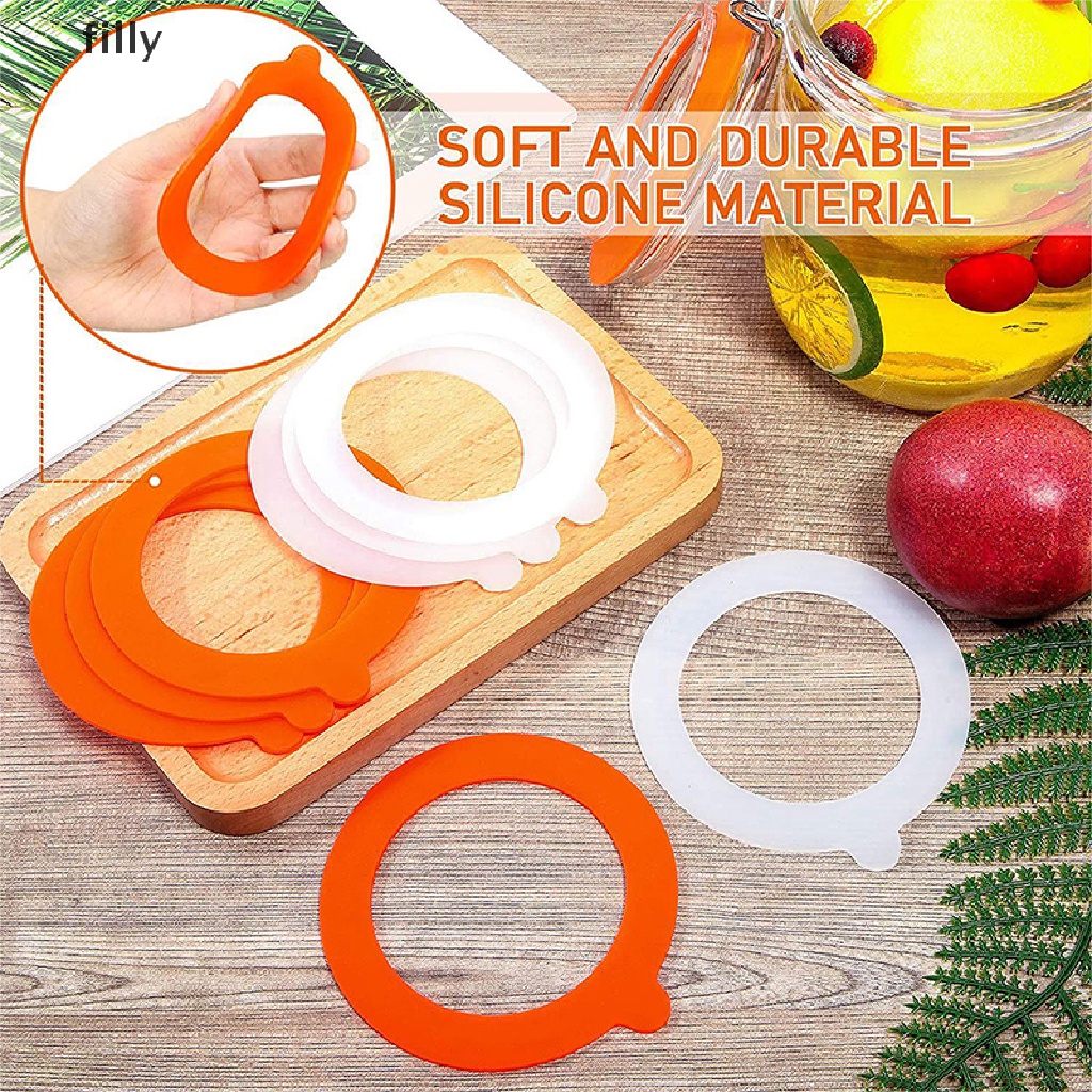 [FILLY] 5Pcs Silicone Gasket Airtight Seals Rings Leak Proof Canning ...