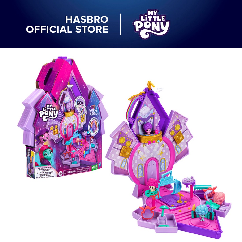 My Little Pony Toys Mini World Magic Spa Day Mane Melody, Princess Pipp ...