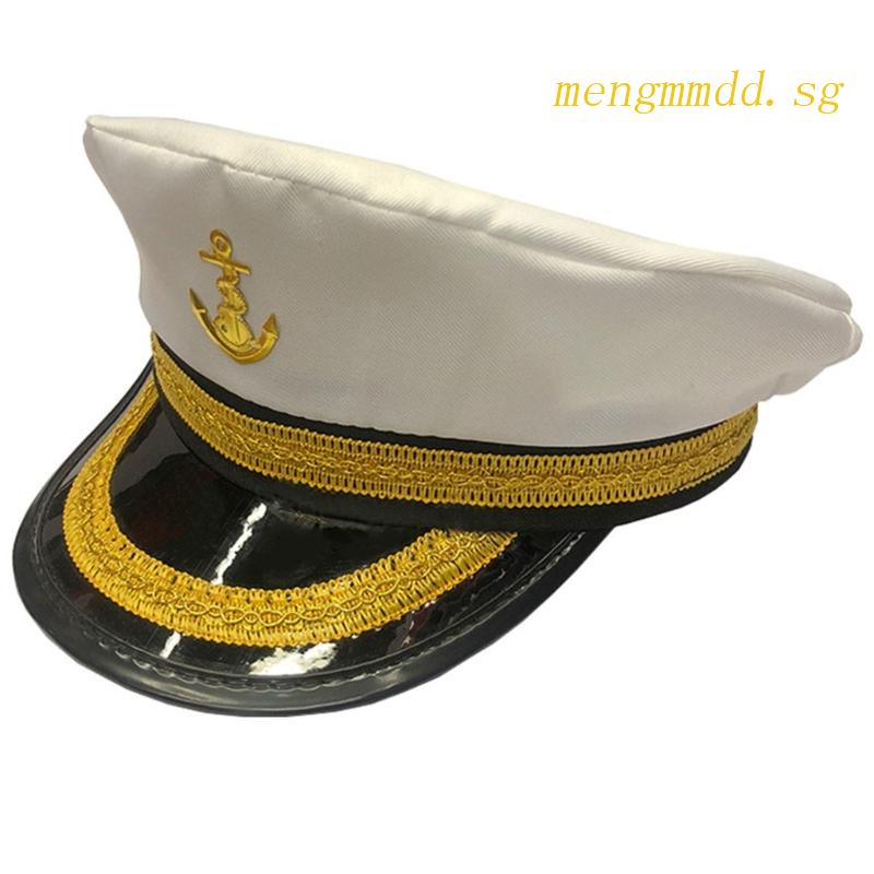 MEN Sailor Captain Hat Sailor Men Women Costume Cosplay Dress-up ...