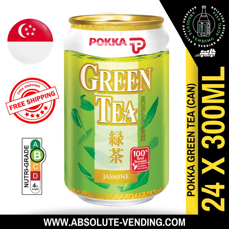POKKA Jasmine Green Tea 300ML X 24 (CAN) | Shopee Singapore