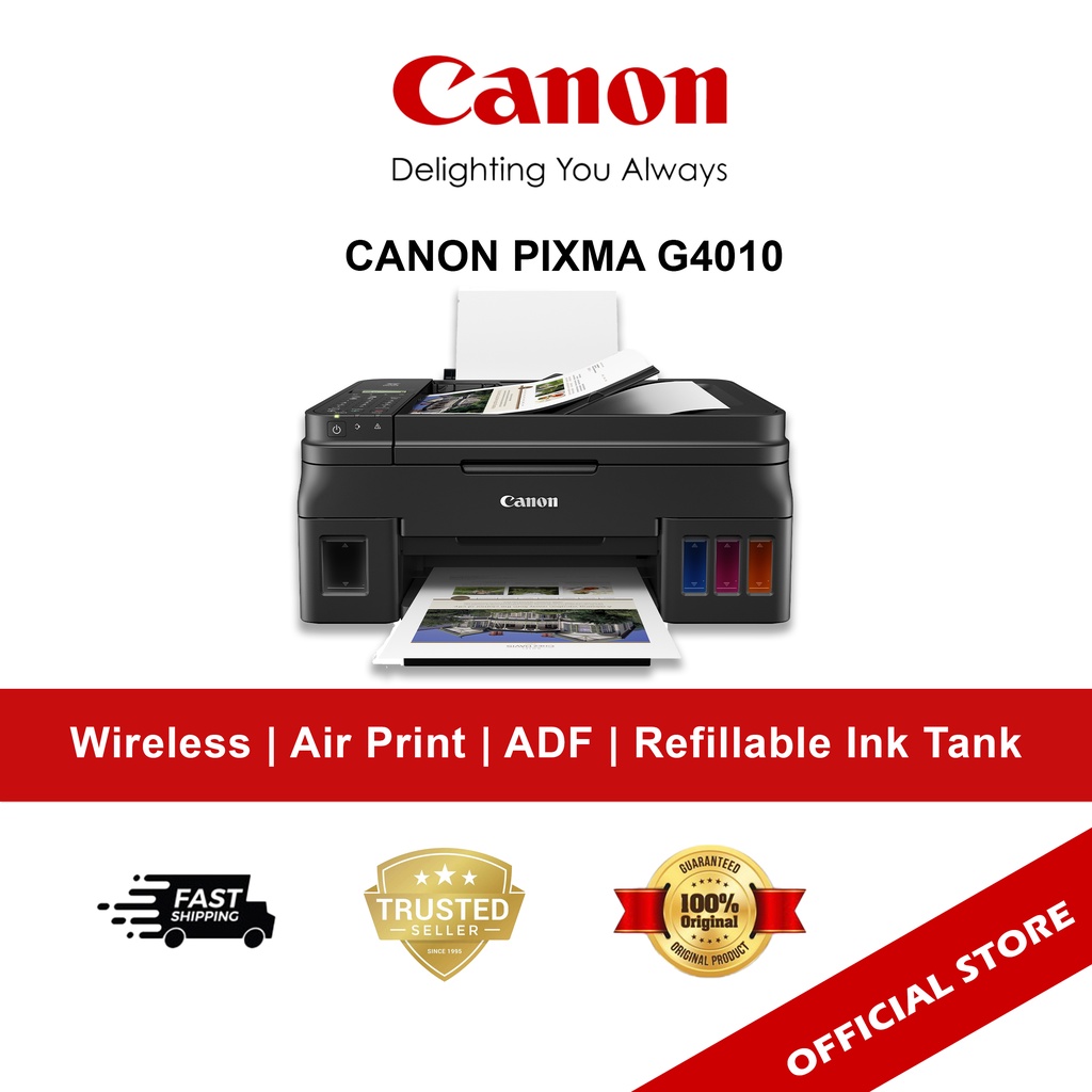 Canon PIXMA G4010 Multi Function Inkjet Printer | Shopee Singapore