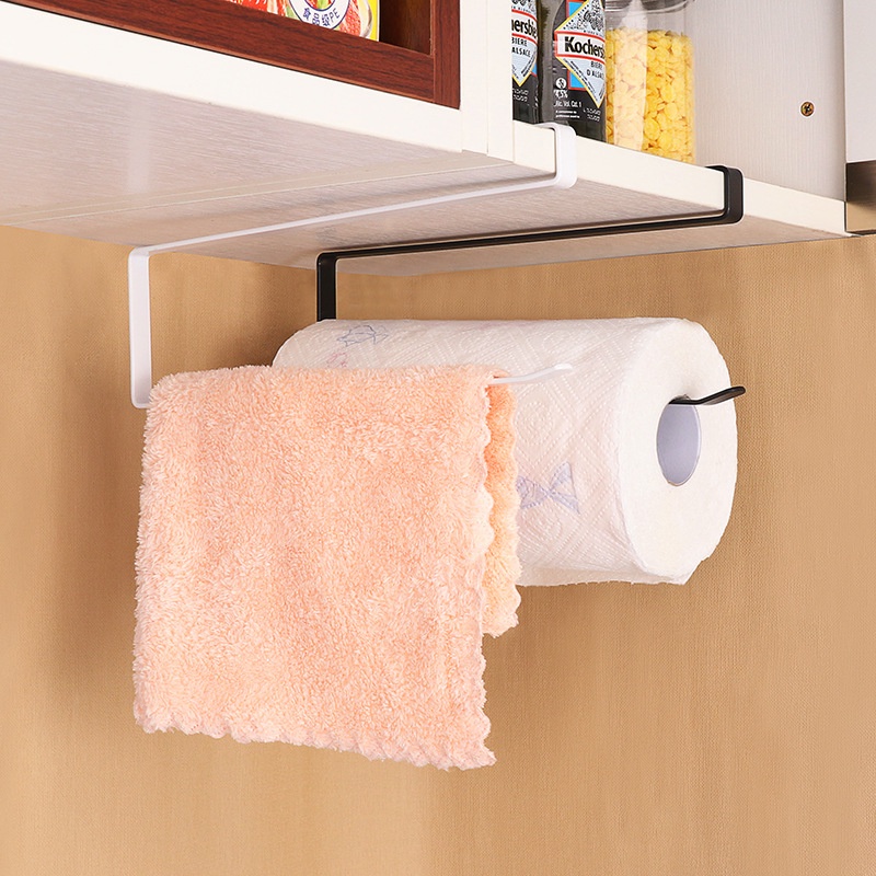 [Ready Stock] Kitchen Under Cabinet Paper Towel Racks Sliding Wall ...