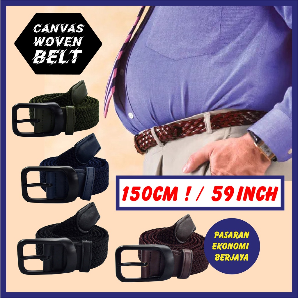 WEANING PLUS SIZE BELT DOESN'T HOLE LARGE FAT LONG ELASTIC CANVAS BELT ...