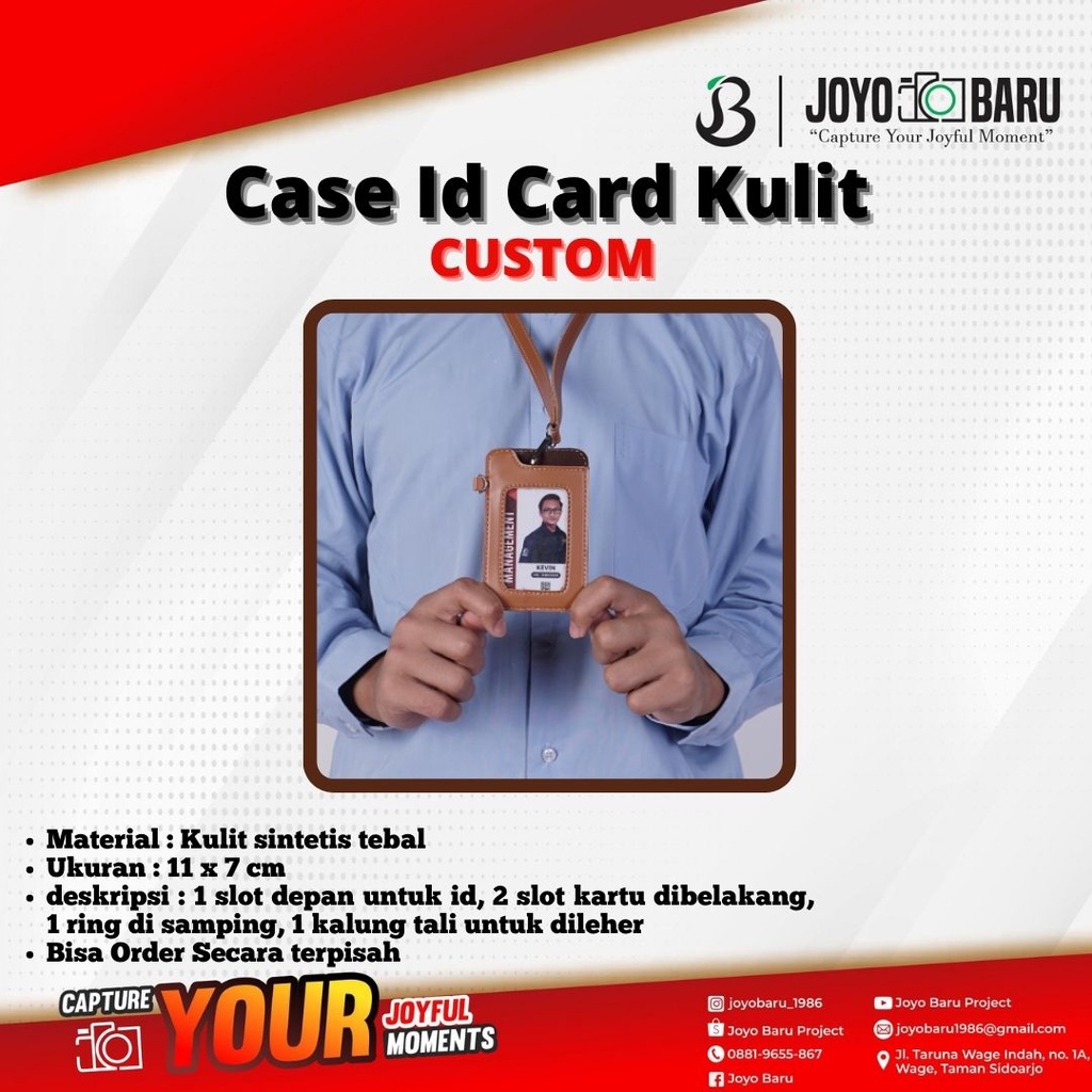 Custom leather Id Card Case (leather) | Shopee Singapore