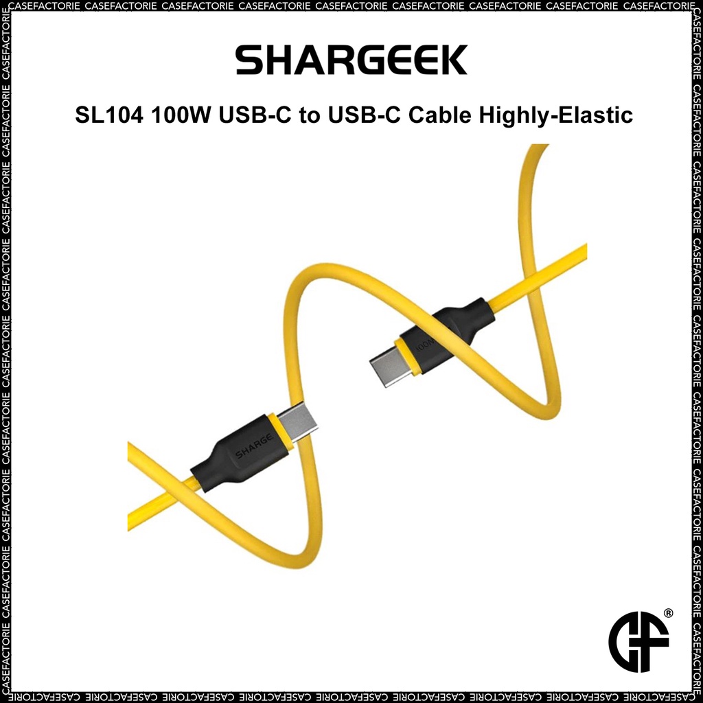 Sharge (Shargeek) SL104 100W USB-C to USB-C Cable Highly-Elastic ...
