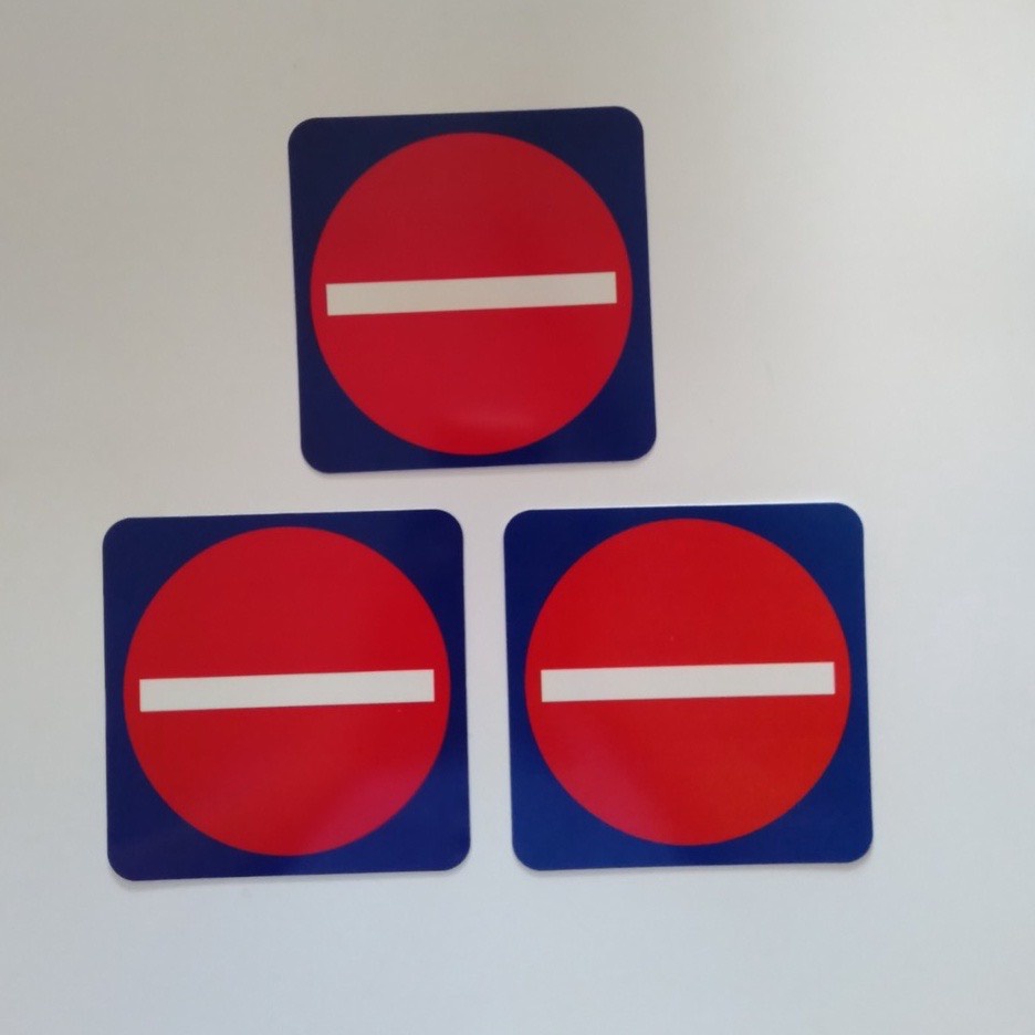 Signage Sign - Forbidden Sign (13cm x 13cm) | Shopee Singapore