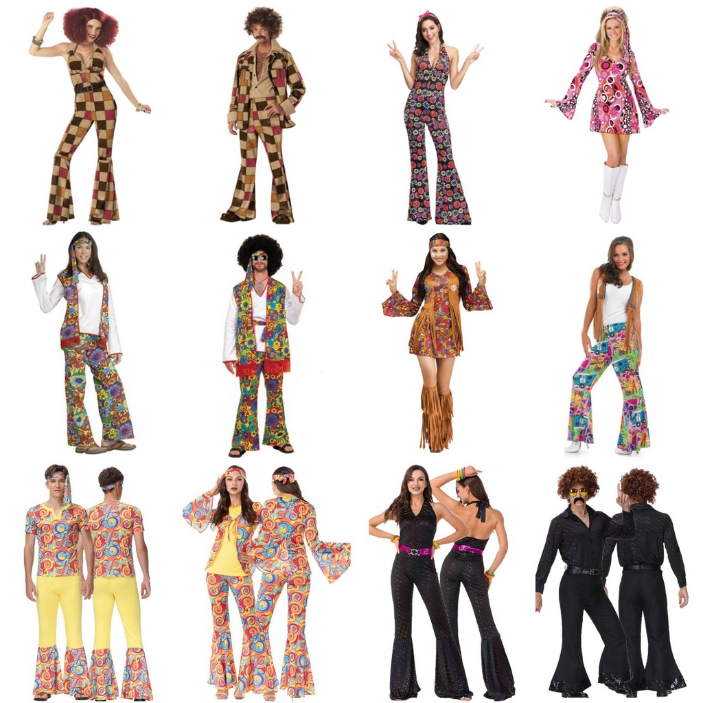 70s Retro Disco Cosplay Costume Set For Men And Women Perfect For ...