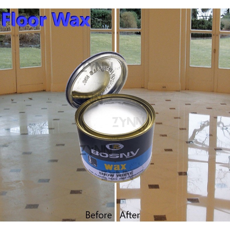 [SG STOCK] BOSNY FLOOR WAX 400G White Fine Texture Wax Provide Anti ...