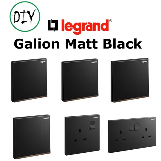 [Matt Black, Champagne] Legrand Galion Switches and Sockets | Shopee Singapore