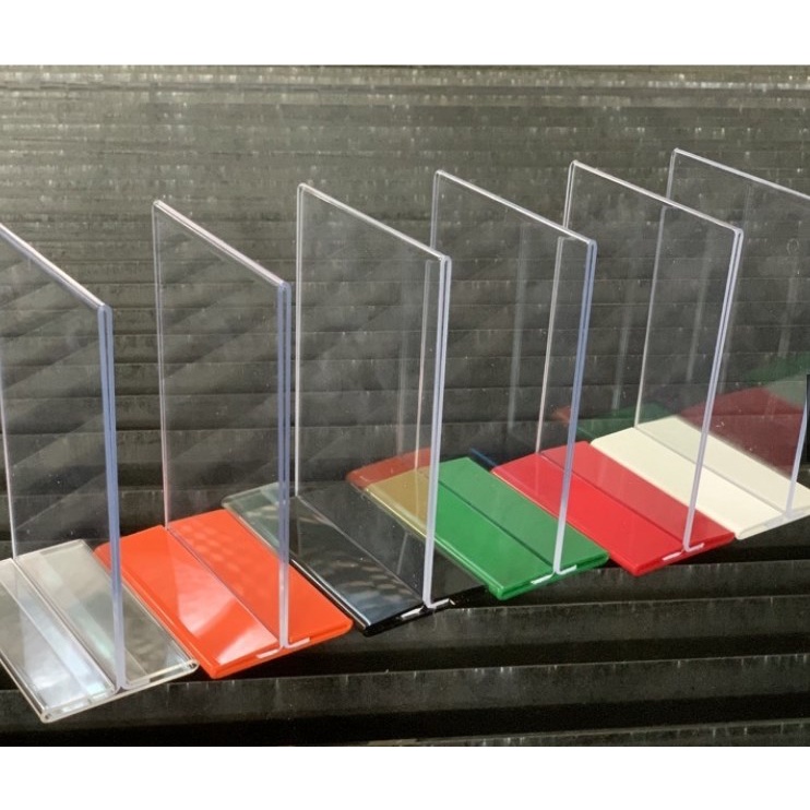 Multi-colored horizontal mica menu Taiwanese mica menu shelf for table ...