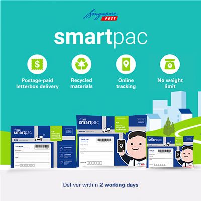 Smartpac small, Smartpac medium, Tracked Letterbox Prepaid Label ...
