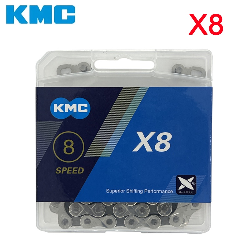 KMC X8 Bicycle Chain 8 Speed 116L Original With Box Missing Links ...