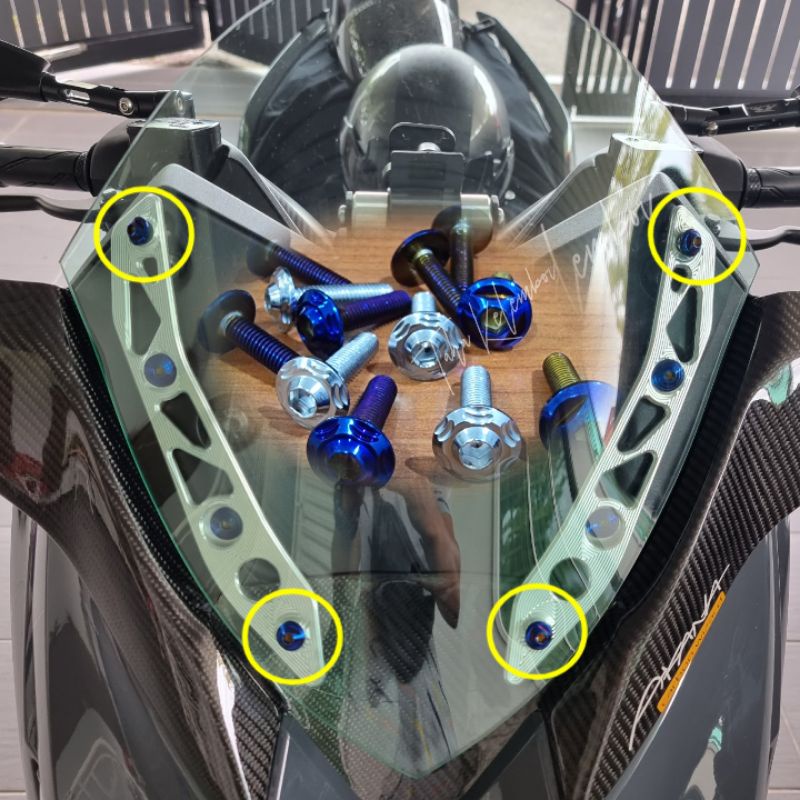 XMAX V1 V2 SCREW WINDSHIELD 4pcs | Shopee Singapore