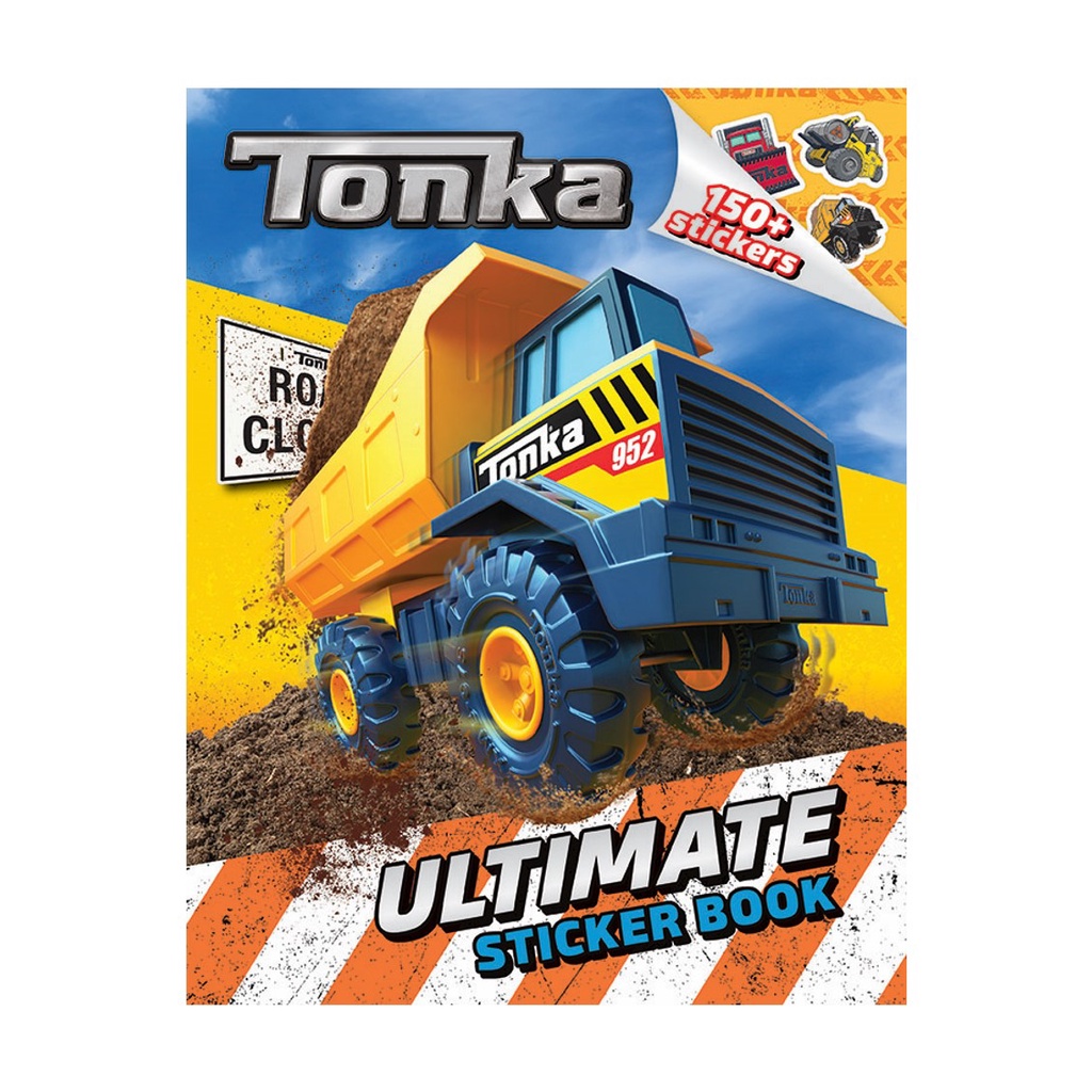 Construction Trucks Tonka Ultimate Sticker Book For Kids with Colouring ...
