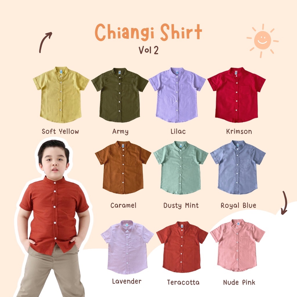 KEMEJA Yobebee Short Sleeve Linen Shirts for Boys Ages 2 3 4 5 6 Years ...