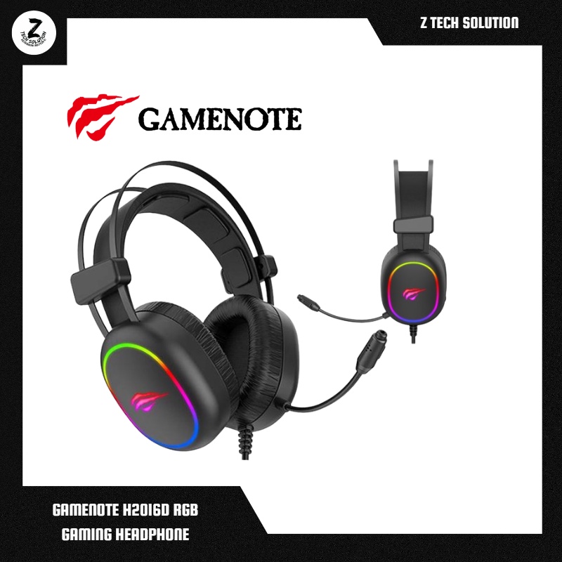 GAMENOTE H2016d RGB Light Passive Noise Reduction Gaming Headphone (3 ...