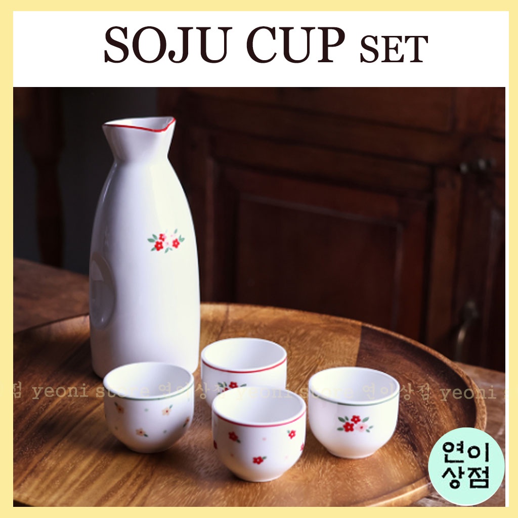 Korean soju cup bottle set sake cup set tea cup | Shopee Singapore