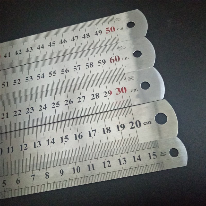 Stainless Steel Metal Ruler 1meter / 60cm / 30cm / 150mm (6") | Shopee ...