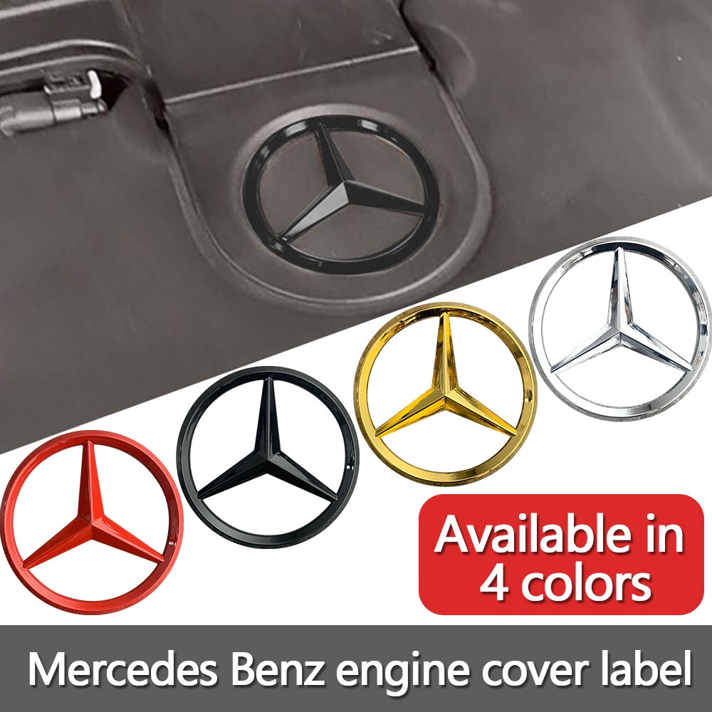 Mercedes-Benz Logo Metal Car Emblem Sticker Decor Auto Rear Trunk ...