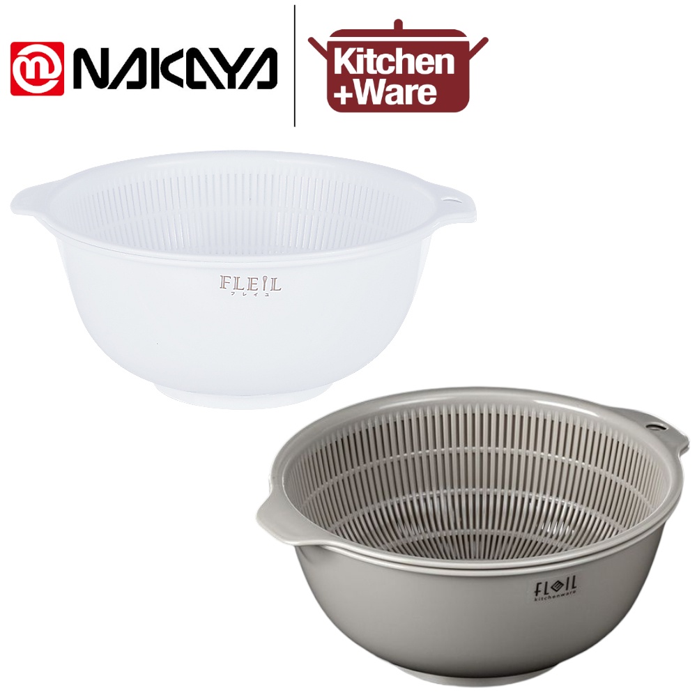 [Japan] Nakaya Plastic Kitchen Strainer And Bowl Set / Made in Japan | Shopee Singapore