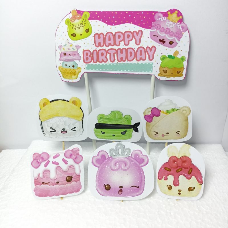 Num Nom Paper Topper- Paper Birthday Cake Topper- Paper Birthday Topper ...