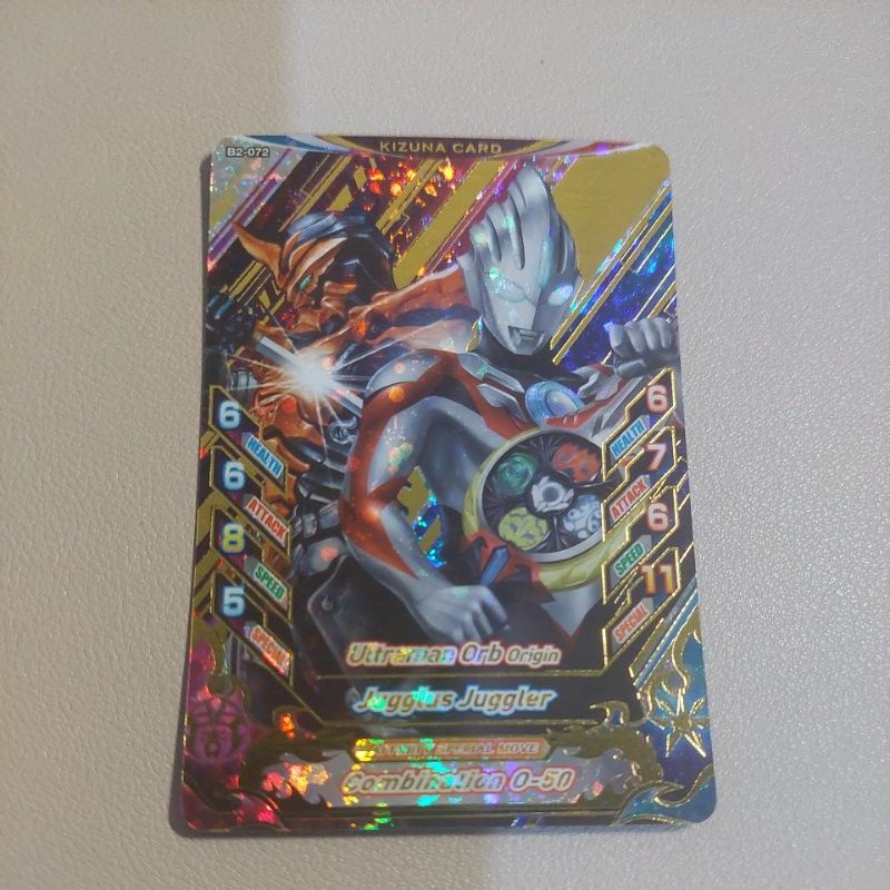 Ultraman Card R/B Version 2kizuna B2-072 Ultraman Orb Origin & Jugglus ...