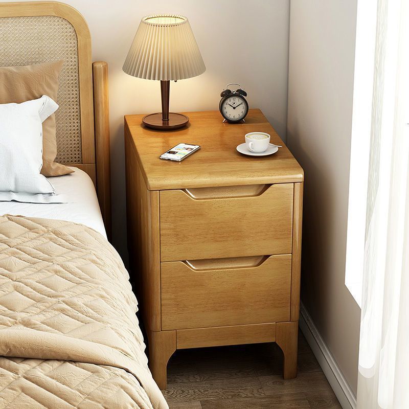 Bedside Table Ultra narrow Solid wood simple modern bedroom side mini ...