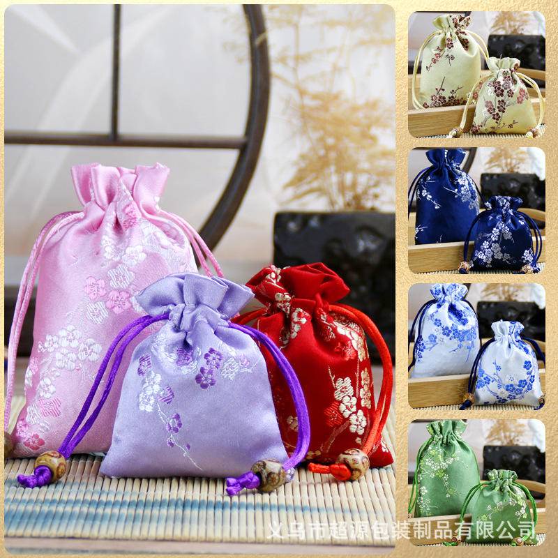 Sachet Chinese Style Ethnic Drawstring Bag Jewelry Gift Wedding Candy ...