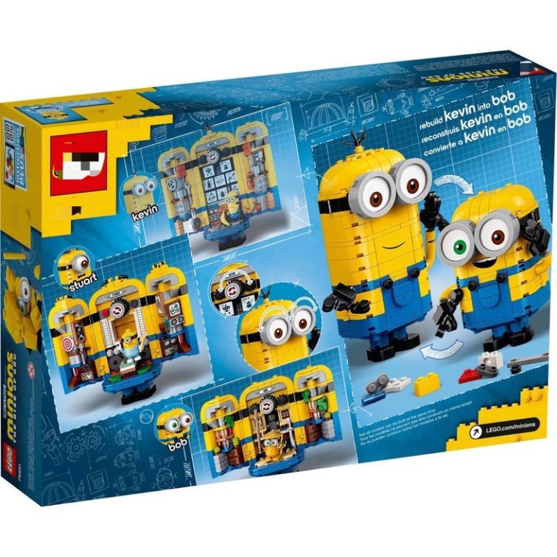 CLB 2in1 Lego 21001 956pcs Minions The Rise of Gru Brick-Built Minions ...