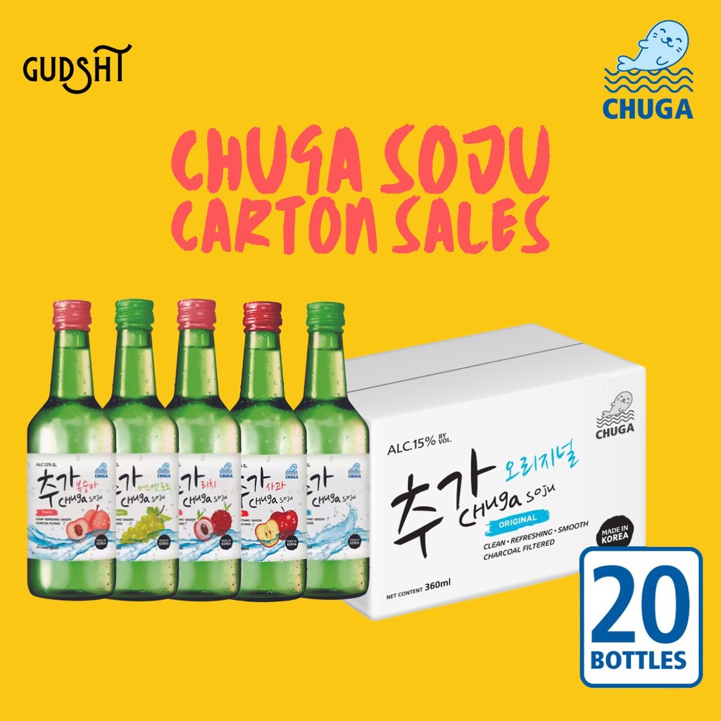 CHUGA SOJU CARTON X 20 (360ml) | Shopee Singapore