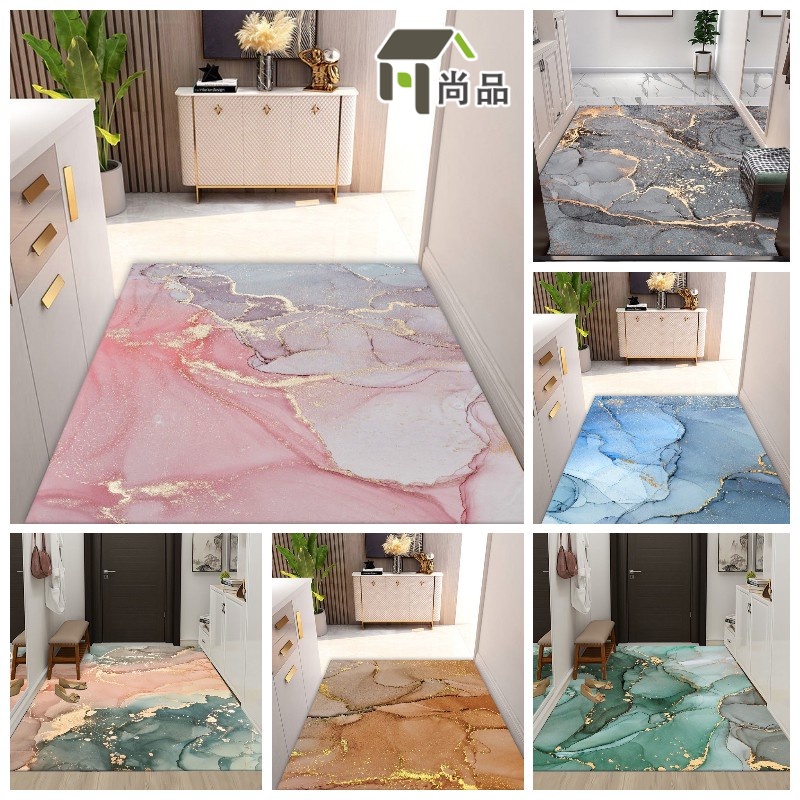 Nordic Marble PVC Door Mat Entrance Carpet Customizable Anti Slip Hdb ...