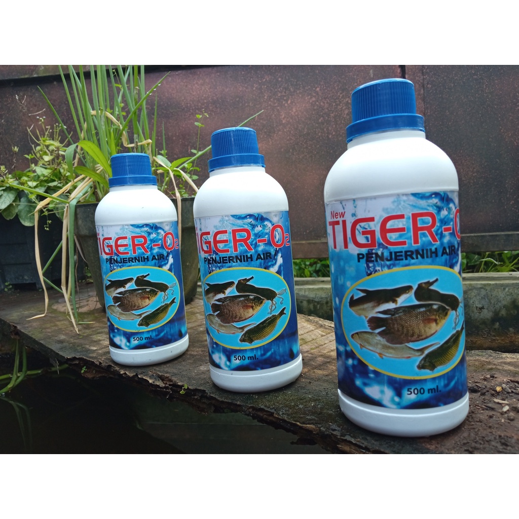 Tiger O2 500ml 02 Aquarium Pool Water Purifier Medicine 500 ML | Shopee ...