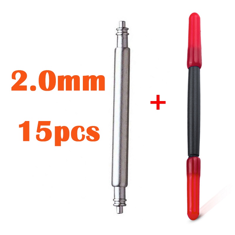 2.0mm Diameter 15Pcs 16-24mm 20mm 22mm Length Watch Strap Spring Bars ...