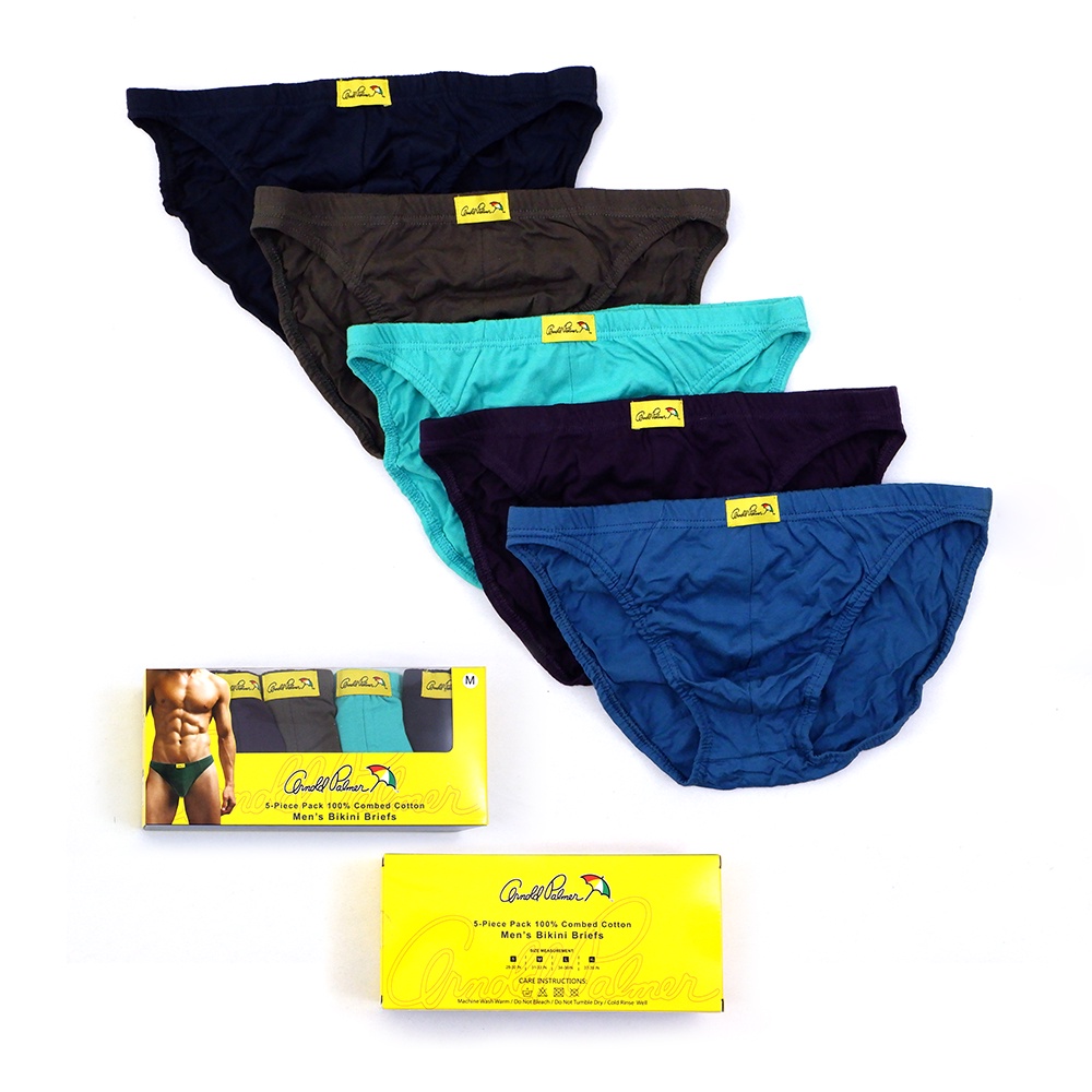 Arnold Palmer Men's 5-pc pack bikini briefs | Shopee Singapore