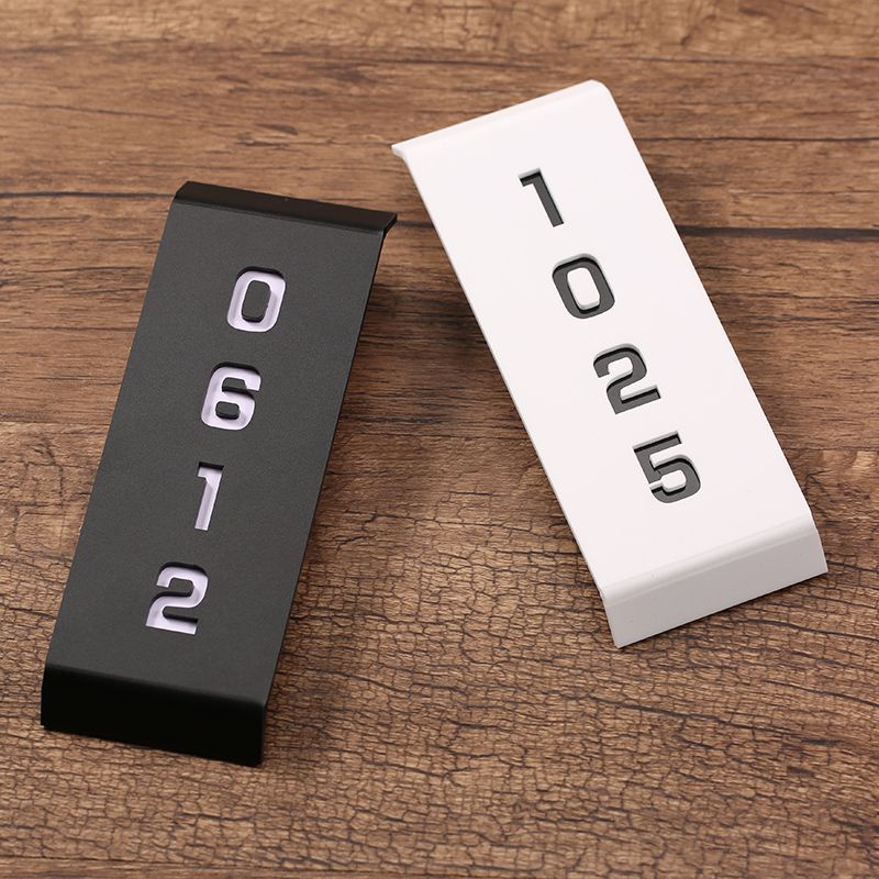 House Unit Number Plate Customize Acrylic Signage 磨砂黑立体门牌号 亚克力门牌号数字贴D2 ...